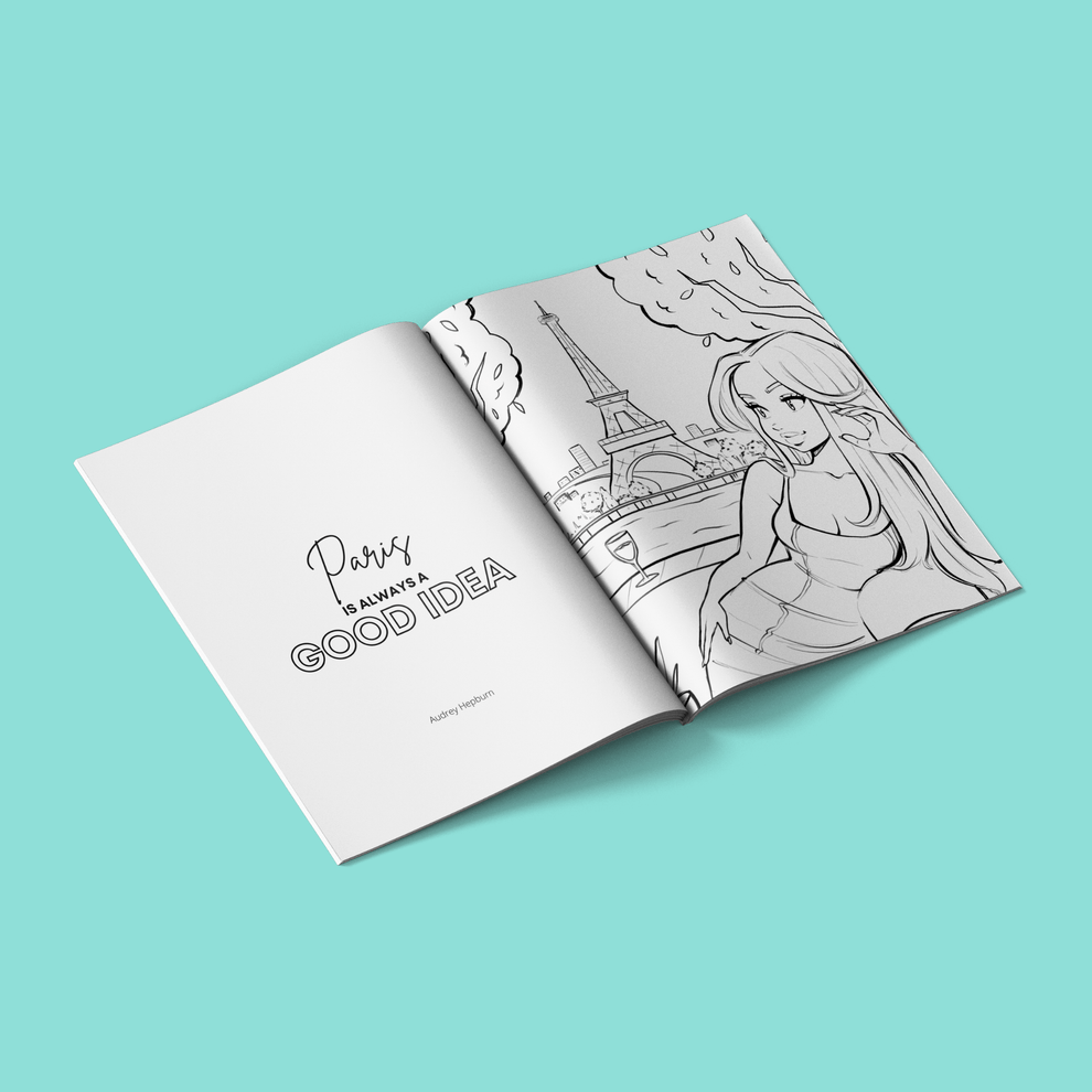 Color My Vacay Coloring Book | RawSueshii by Christina Lorré - RawSueshii